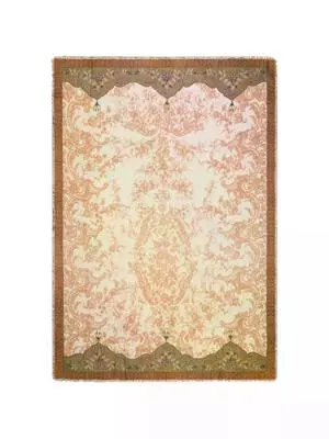 PIERRE-LOUIS MASCIA Euclidex Floral Paisley Cashmere Scarf - Neutrals