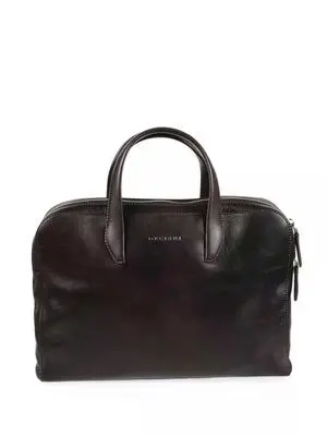 Orciani Leather Briefcase - Brown