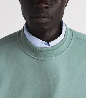 Stone Island Cotton Rib-knit Compass Sweatshirt