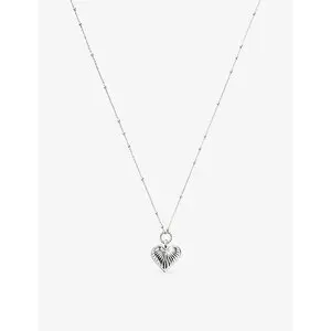 MISSOMA Ridge Heart Charm -plated Brass Pendant Necklace