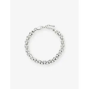 MISSOMA Timepiece Link Platinum Pvd Plated Stainless-steel Chain Bracelet - Silver