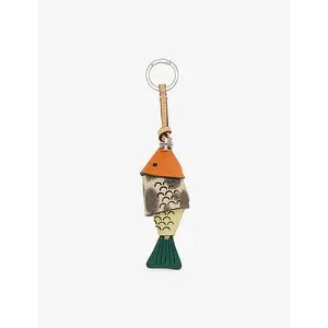 Tory Burch Fish Leather And Metal Bag Charm - Multi