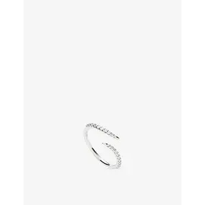 MISSOMA Claw White Gold And Diamond Open Ring - Silver