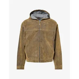 DAILY PAPER Velvet Shield Hooded Denim Jacket