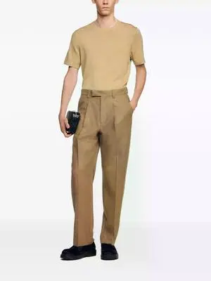 Sandro Pleated-detail Trousers - Neutrals
