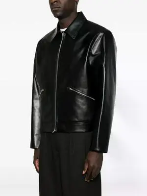 JIL SANDER Zip-up Leather Jacket