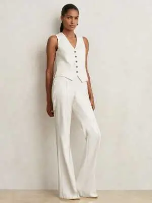 REISS Milllie Woven Single-breasted Waistcoat
