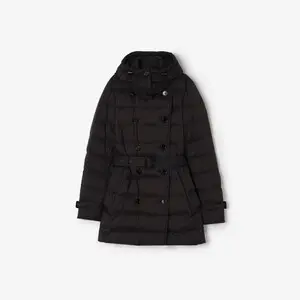 Burberry Short Nylon Audley Puffer Coat