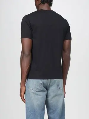 AMI Paris Organic Cotton Crewneck T-shirt With De Coeur Embroidery