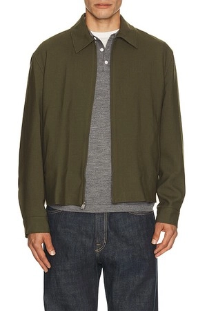 Simkhai Sidney Blouson Jacket - Dark Olive