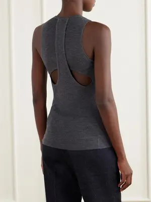 Tibi Ribbed Wool Tank