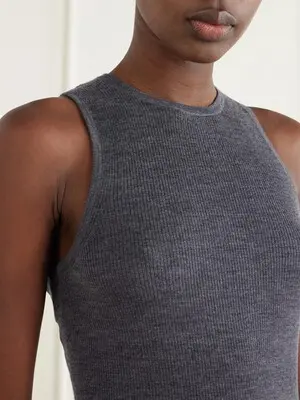 Tibi Ribbed Wool Tank