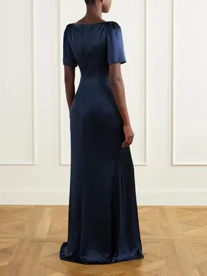Saloni Marilyn Silk-satin Gown