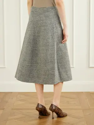 Proenza Schouler Gaelle Wool-blend Midi Skirt