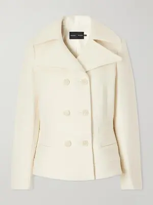 Proenza Schouler Romane Double-breasted Wool-blend Jacket - Neutrals