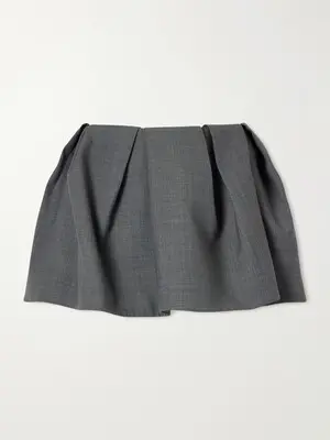 SHUSHU/TONG Wool-blend Mini Skirt - Gray