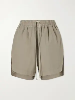 Rick Owens Cotton-jersey Shorts - Neutrals
