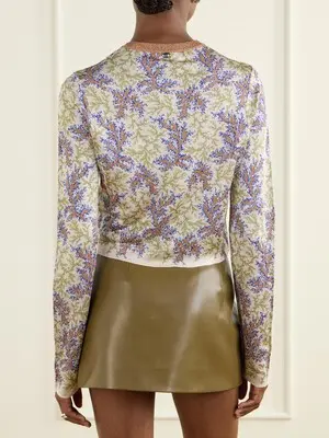 Rabanne Cropped Jacquard Cardigan