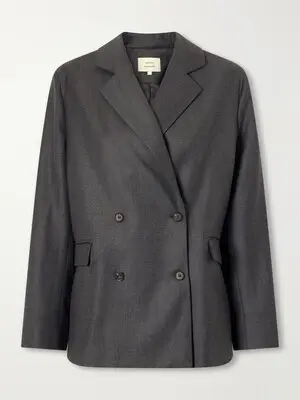 Loulou De Saison Donau Double-breasted Wool Blazer