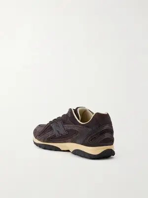 NEW BALANCE Auralee 240 Mesh-trimmed Suede And Nubuck Sneakers
