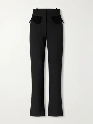 DESTREE Tina Gallie Crepe Straight-leg Pants - Black