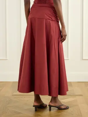 Faithfull The Brand Simone Cotton Midi Skirt