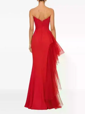 V:PM ATELIER Tulip Ruffled Maxi Dress - Red