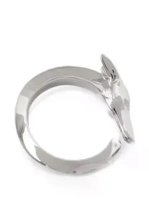 TRUSSARDI Greyhound Open-band Ring - Silver