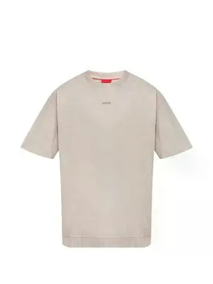 Hugo Acid-wash Logo-patch T-shirt