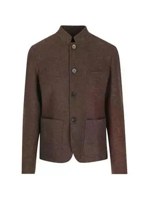 Loro Piana Spagna High-neck Button-up Jacket