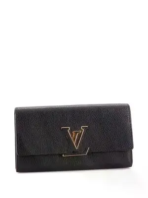 LOUIS VUITTON Capucines Wallet Leather Small Wallets