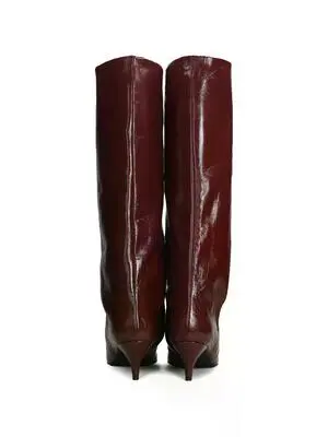 ALCHIMIA Pointed-toe Slouchy Boots - Red