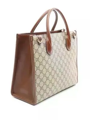 Gucci 2016-2026 Small Gg Supreme Interlocking G Tote Satchel