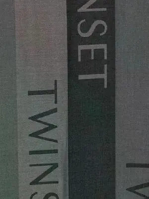TWINSET Logo-print Frayed Scarf