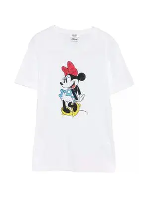 Liu Jo X Disney Minnie Mouse Rhinestone-embellished T-shirt - White