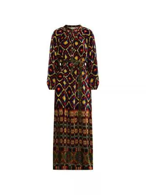 PIERRE-LOUIS MASCIA Kanada Geometric-print Maxi Dress