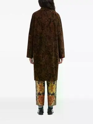 PIERRE-LOUIS MASCIA Griffintn Double-breasted Patterned Coat