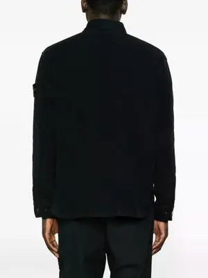 Stone Island Logo-patch Button-up Shirt