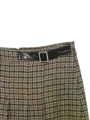 Seventy Checked Buckled-strap Midi Skirt