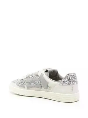 Amiri Pacific Bones Glitter-embellished Sneakers