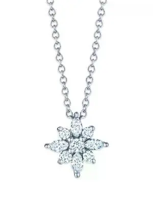 Kwiat Star-motif Diamond Necklace - Silver