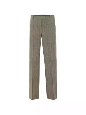 CIRCOLO 1901 Herringbone Pattern Tailored Trousers
