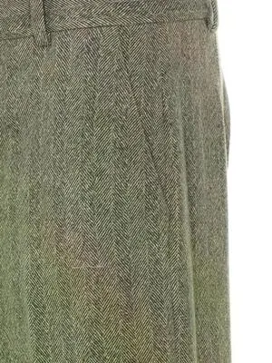CIRCOLO 1901 Herringbone Pattern Tailored Trousers