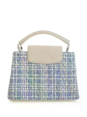 LOUIS VUITTON 2015 Tweed Capucines Bb Satchel