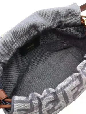 Fendi Zucca Canvas Mamma Baguette Satchel