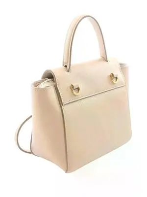 Celine 2010-2026 Pico Grained Calfskin Belt Bag Satchel - Neutrals