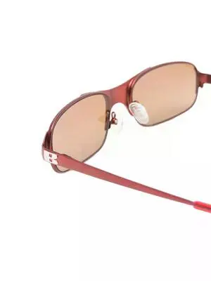 BRU EYEWEAR Aitken Rectangle-frame Sunglasses - Red