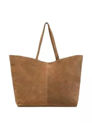 VICOLO Suede Tote Bag - Brown