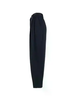 Fabiana Filippi Pleated Satin-finish Trousers