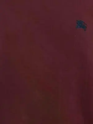 Burberry Embroidered-logo Crew-neck T-shirt